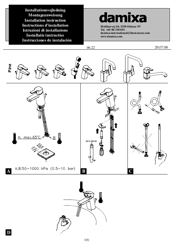 Pine Chrome Kitchen Mixer [https://damixa.com]