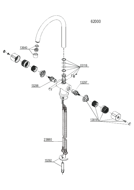 Titan Krom Køkkenarmatur [damixa.dk]
