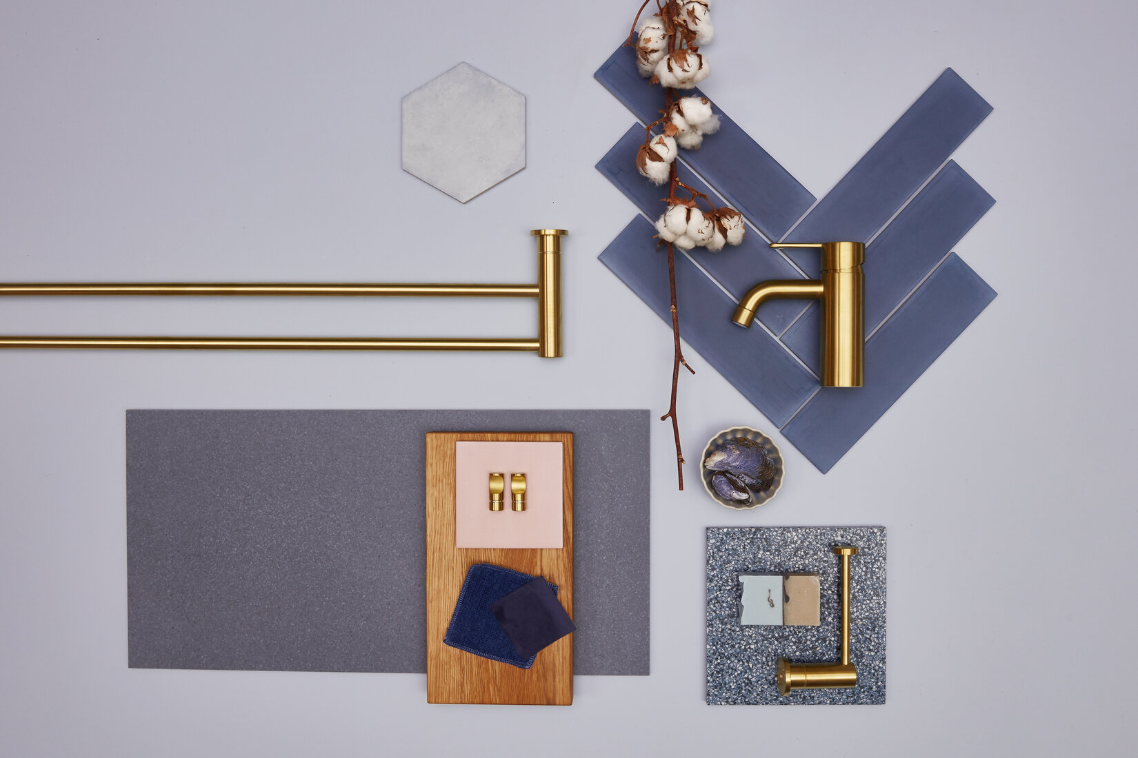 Tap into your Damixa brushed brass kitchen and bath surface style [https://damixa.com]