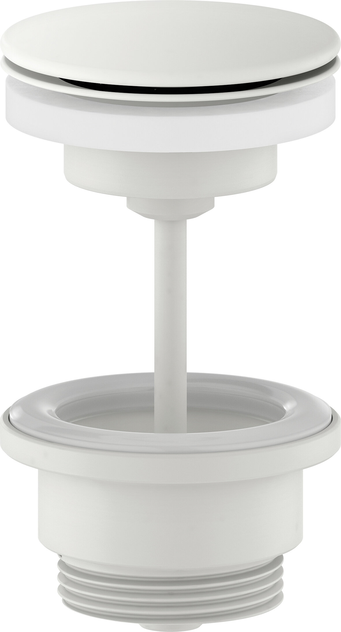 Bathroom Accessories Matt White Basin waste, always open [https://damixa.com]