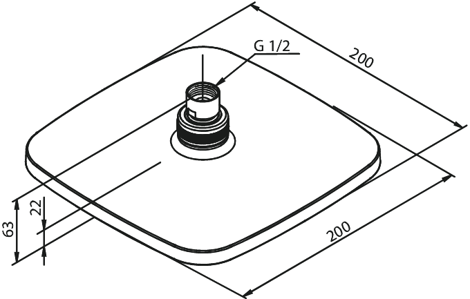 Pine Matt black Head Shower [https://damixa.com]