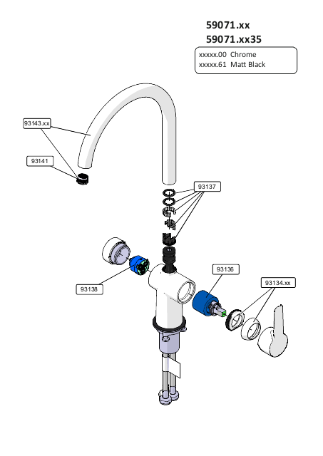 Core Krom Köksblandare med diskmaskinsavstängning [https://damixa.se]