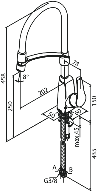 Rowan Krom Pro Köksblandare [https://damixa.se]