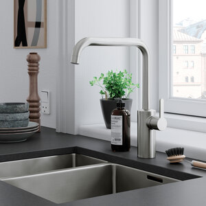 Silhouet Touchless basin & kitchen sensor taps in e.g. brass & black [https://damixa.com]