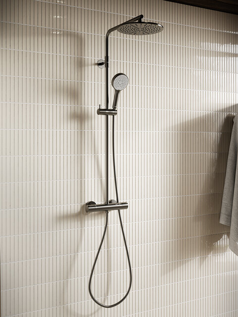 Silhouet Graphite Grey PVD Shower System [https://damixa.com]