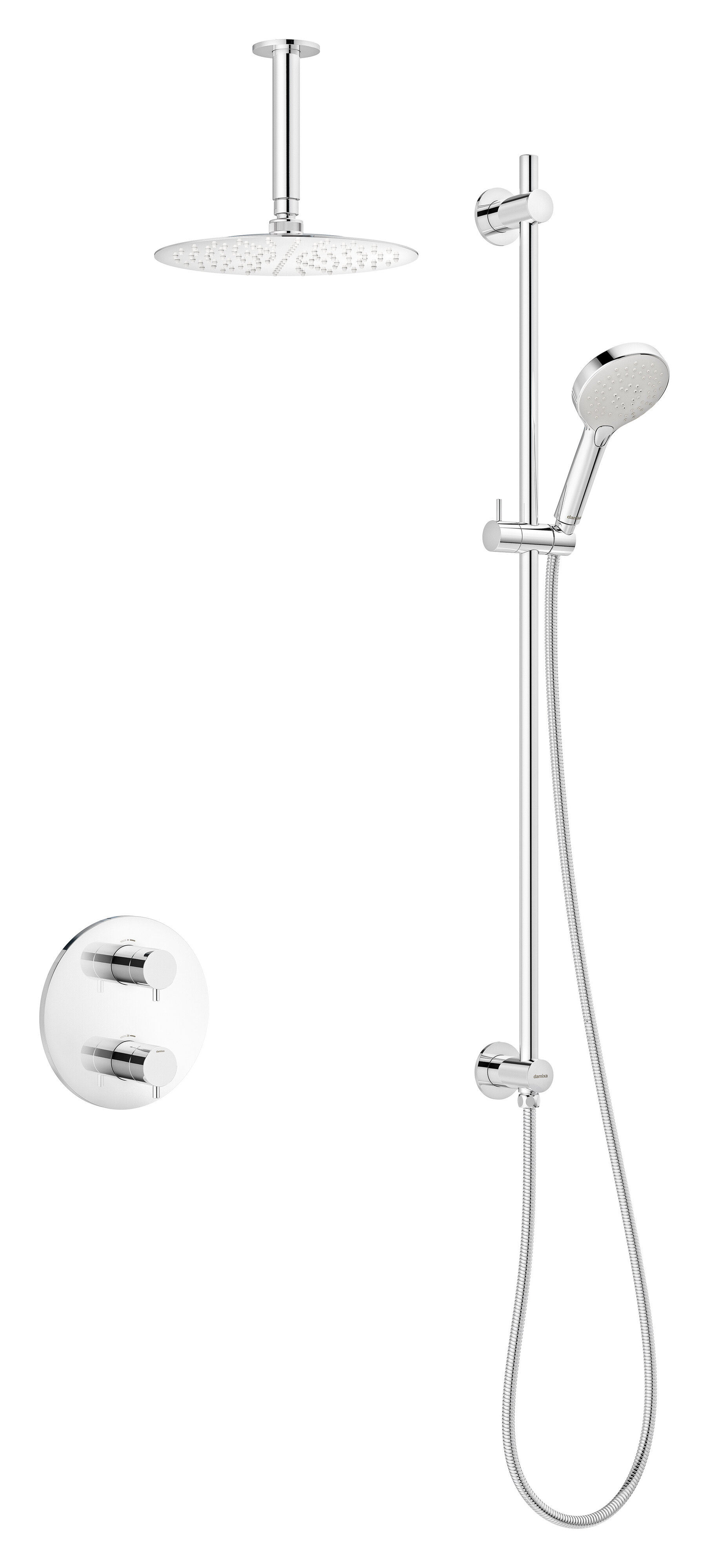 Concealed Chrome Silhouet SR2 - concealed shower system [https://damixa.com]