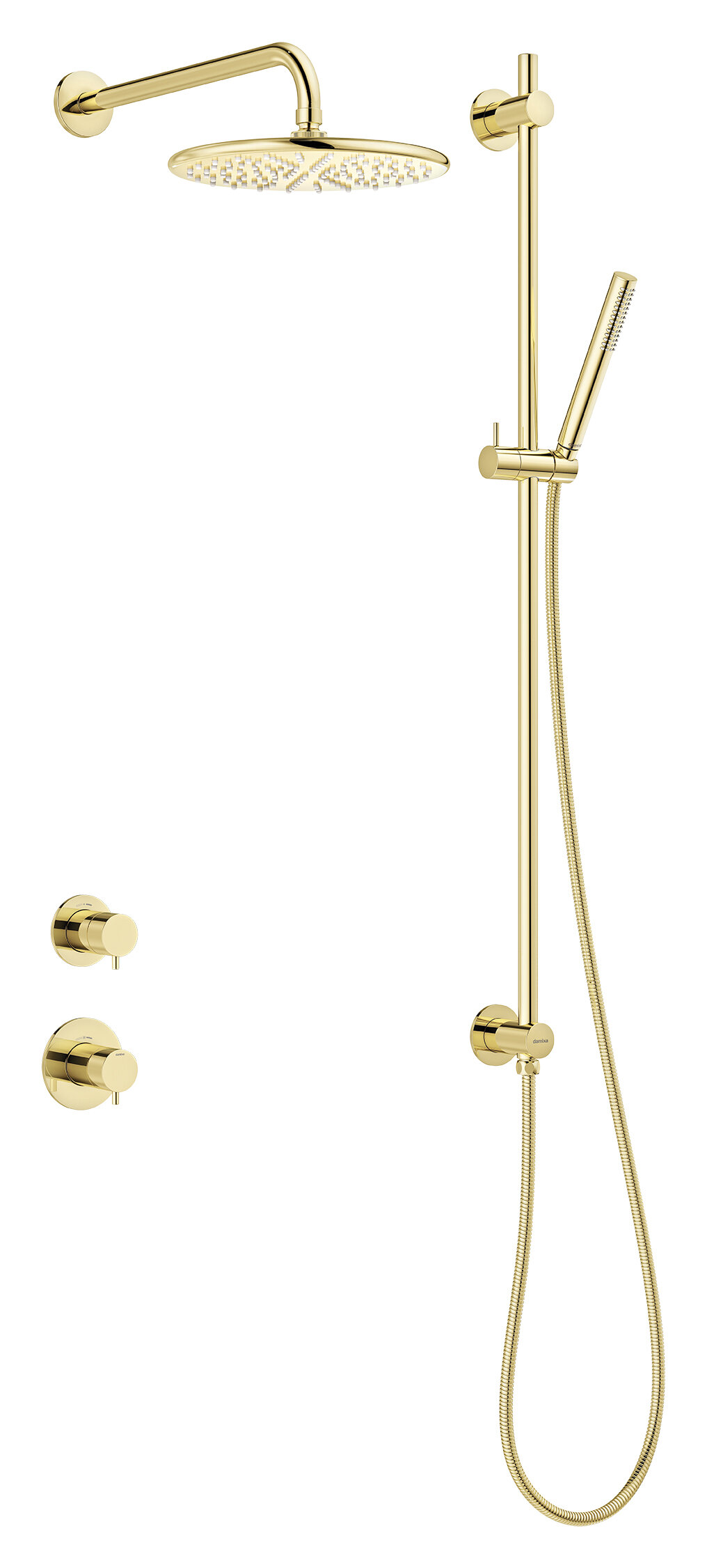 Unterputzarmaturen Edelmessing PVD Silhouet DR 1 [https://damixa.de]