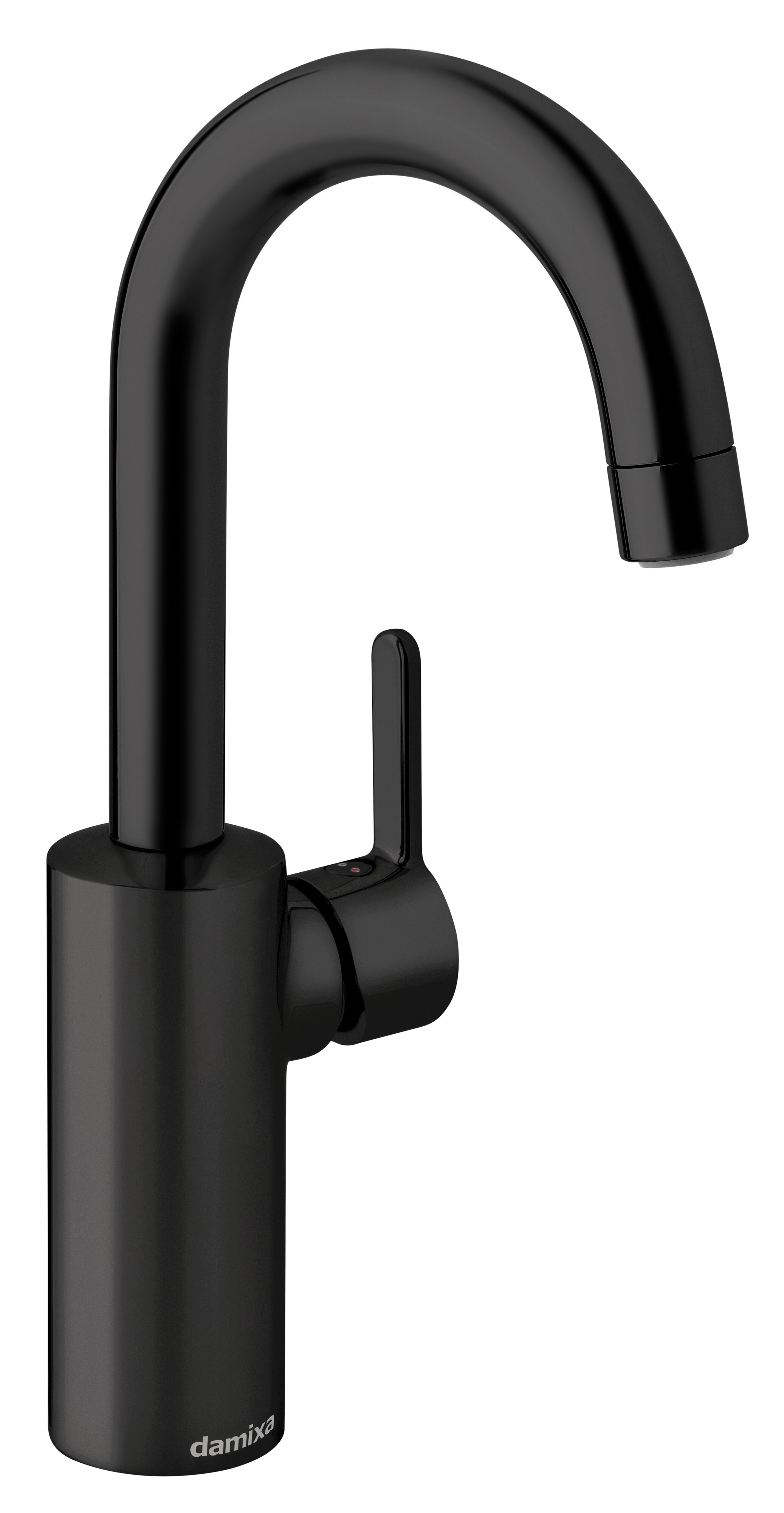 Silhouet Mattschwarz Piccolo Waschtischarmatur [https://damixa.de]