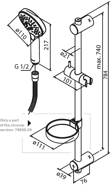 Silhouet Chroom Flex [https://damixa.nl]
