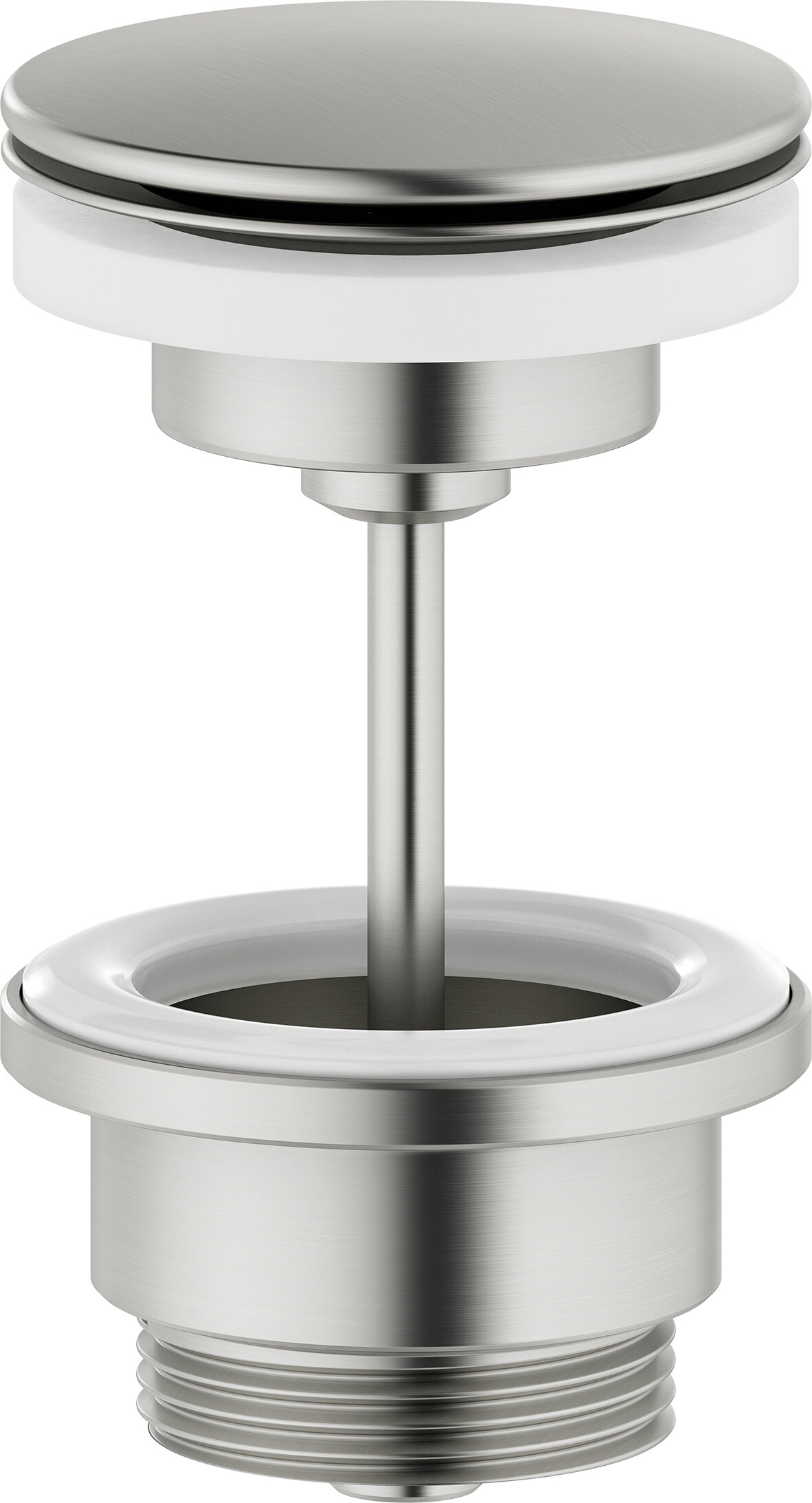 Bathroom Accessories Steel PVD Basin waste, always open [https://damixa.com]