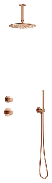 Concealed Brushed Copper PVD Silhouet DS 2 [https://damixa.com]