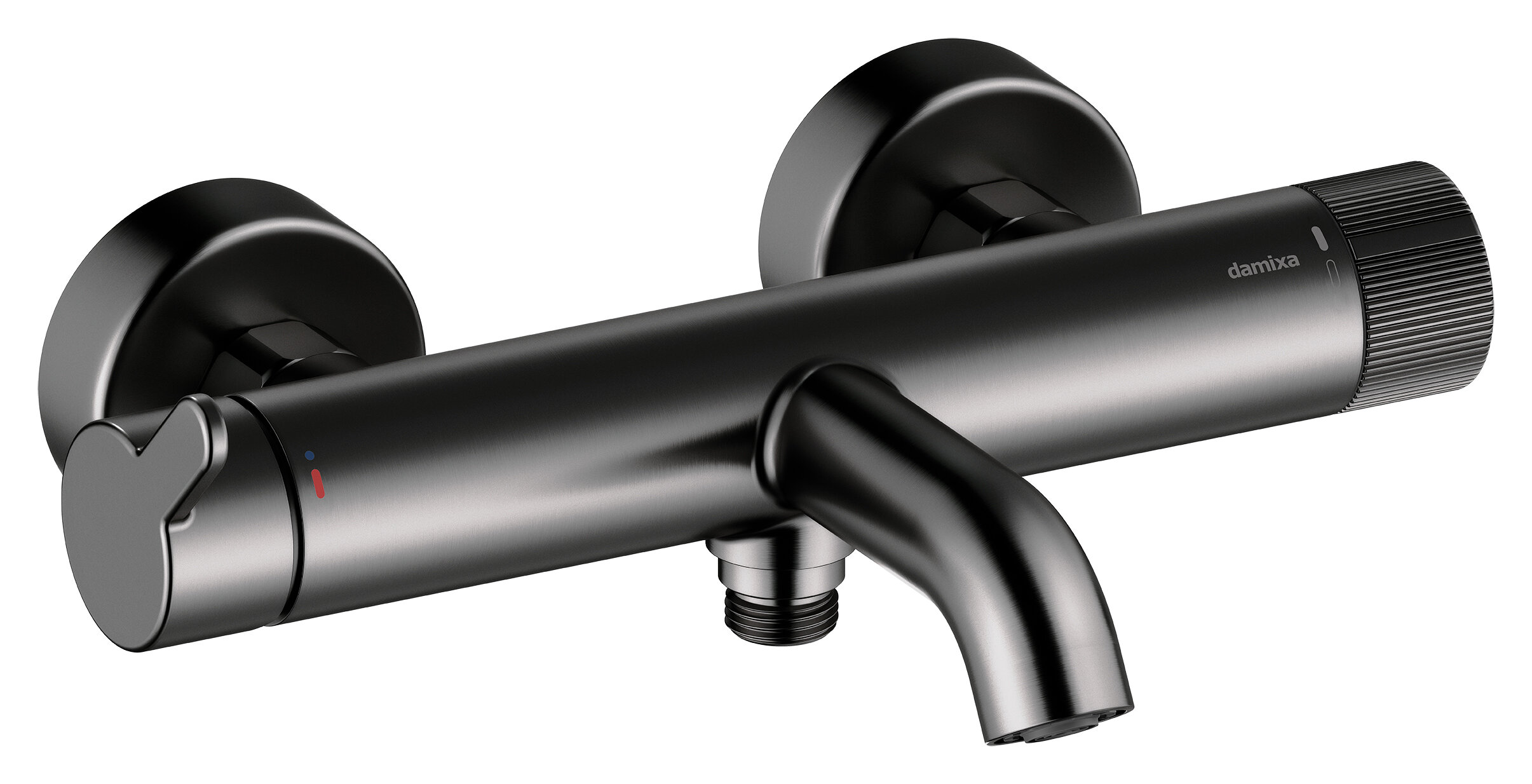 Silhouet Graphite Grey PVD Wall bath/shower [https://damixa.com]