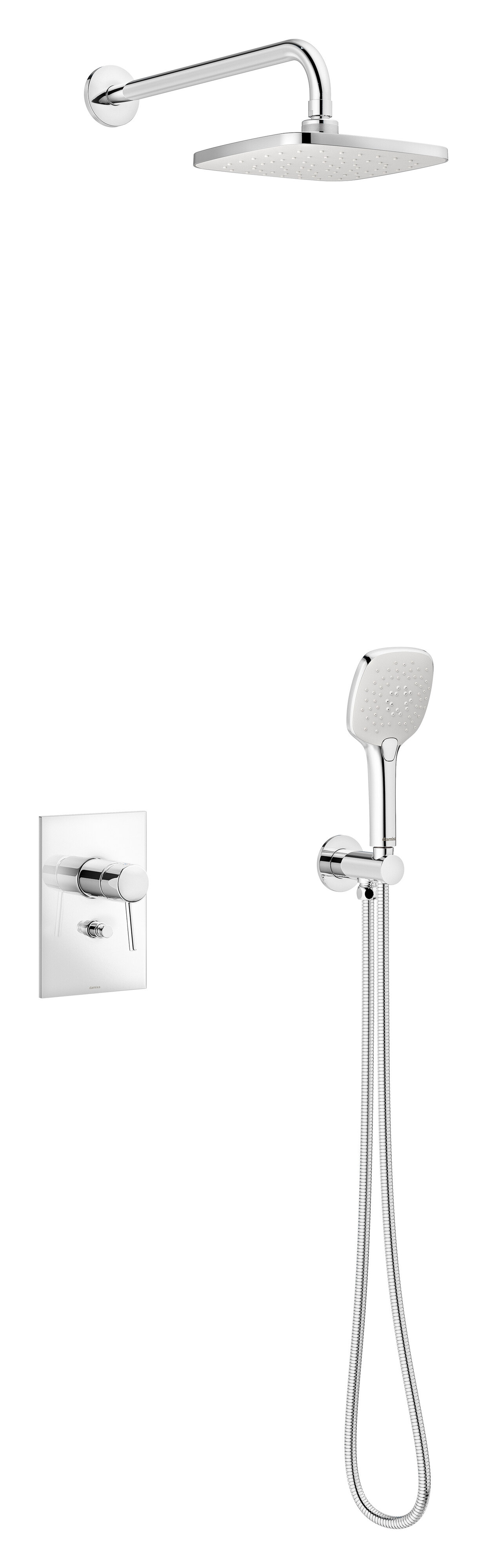Concealed Chrome Pine HS1 - Concealed shower system [https://damixa.com]