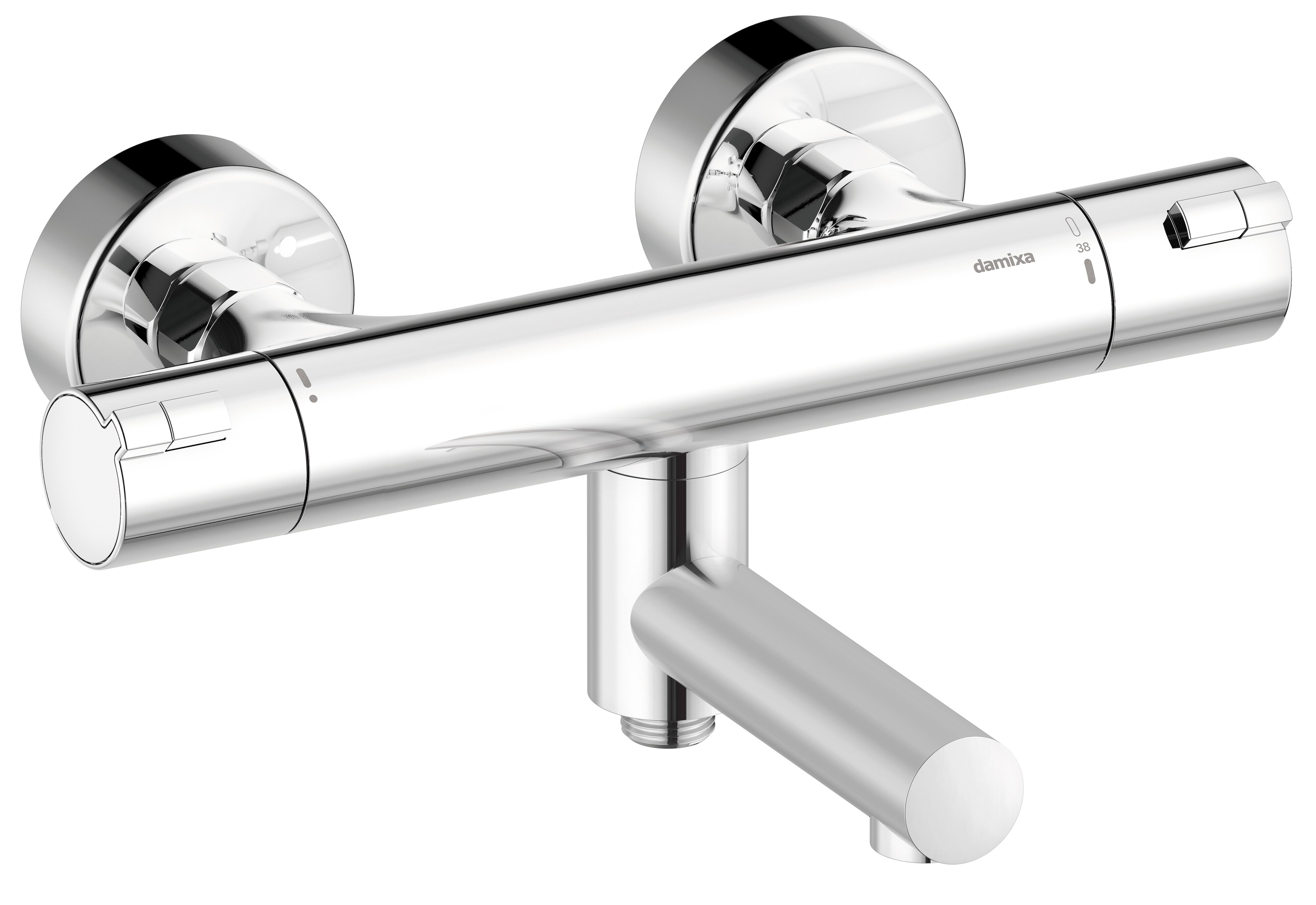 Core Chroom Thermostatische bad/douchemengkraan [https://damixa.nl]