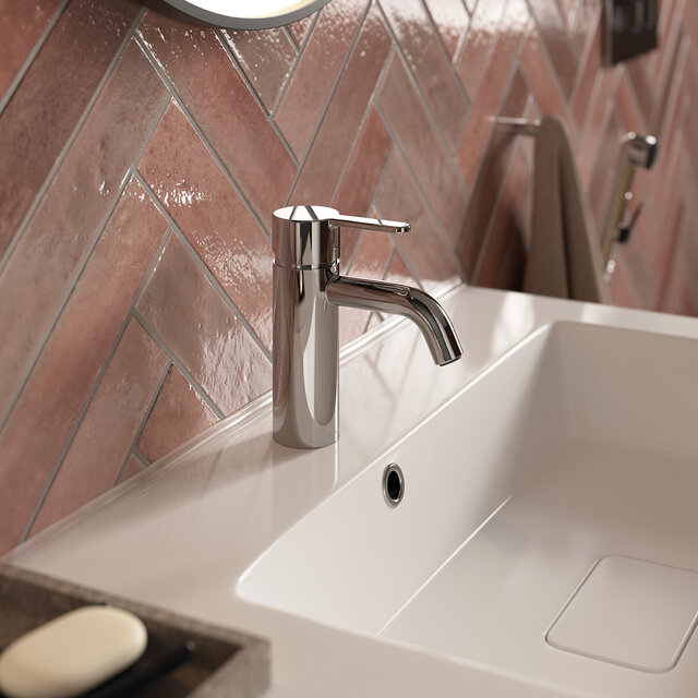 Silhouet Chrome Basin Mixer - Small [https://damixa.com]