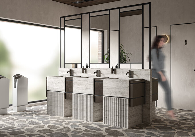 Silhouet Graphite Grey Touchless basin tap [https://damixa.com]