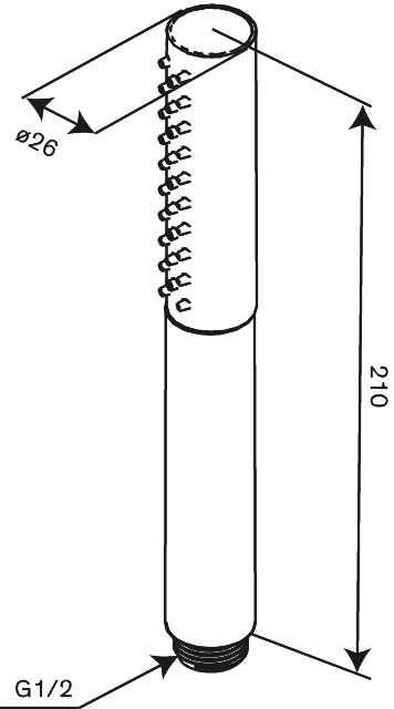 Iris Brushed Bronze Hand shower tube [https://damixa.com]