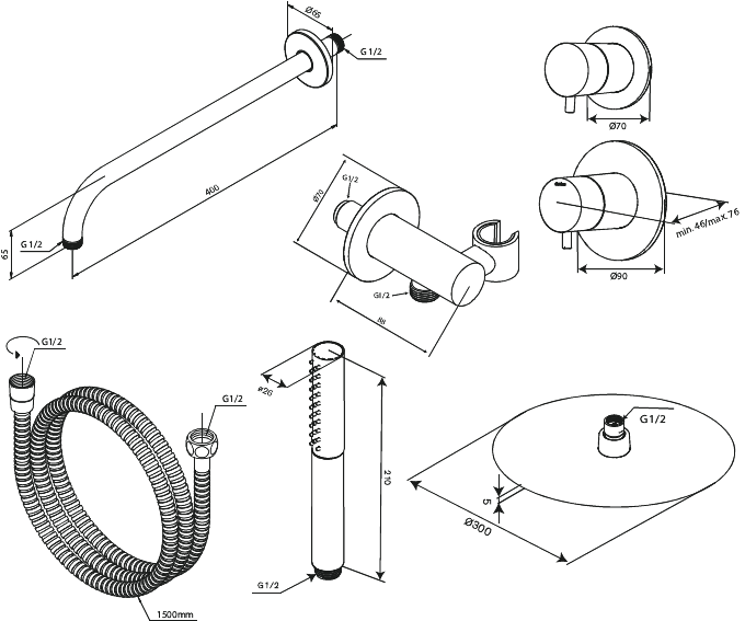 Iris Brushed Brass Iris DS 1 [https://damixa.com]